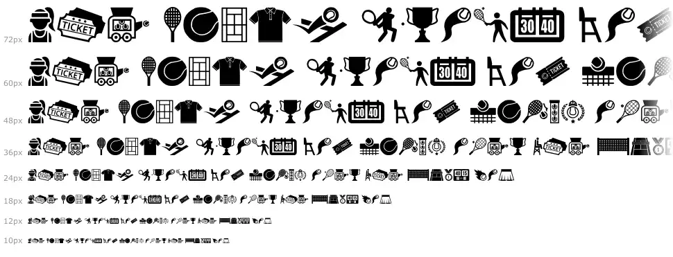 Tennis font by Woodcutter | FontRiver