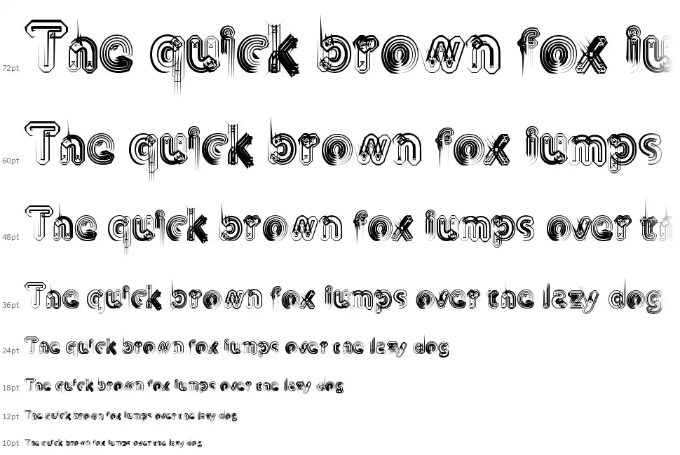 TH3 Machine font by Sharkshock | FontRiver