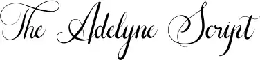 The Adelyne Script font by ReyreyBlue | FontRiver