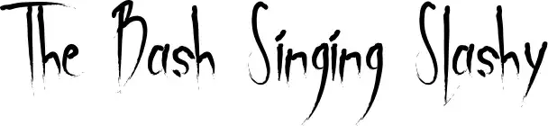 The Bash Singing Slashy font by jadatype | FontRiver