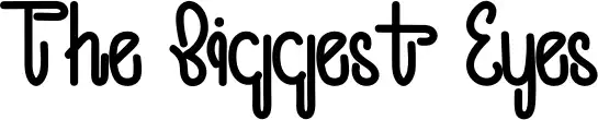 The Biggest Eyes font by Inermedia STUDIO | FontRiver