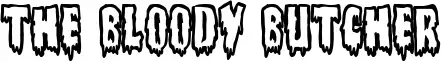 The Bloody Butcher font by Woodcutter | FontRiver