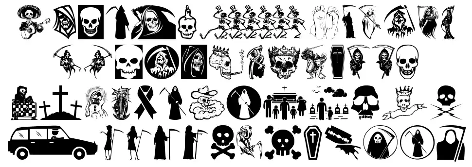 The Death font by Woodcutter | FontRiver