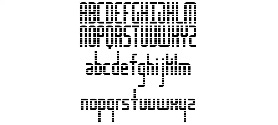 The Distance LCD font by Geronimo Fonts | FontRiver