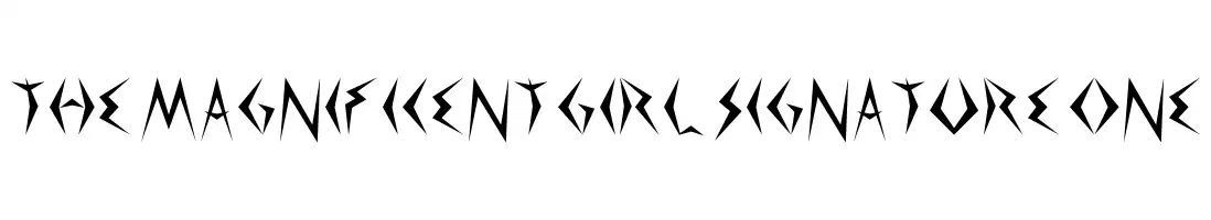 The Magnificent Girl Signature One Font By Hilton Santos Fontriver