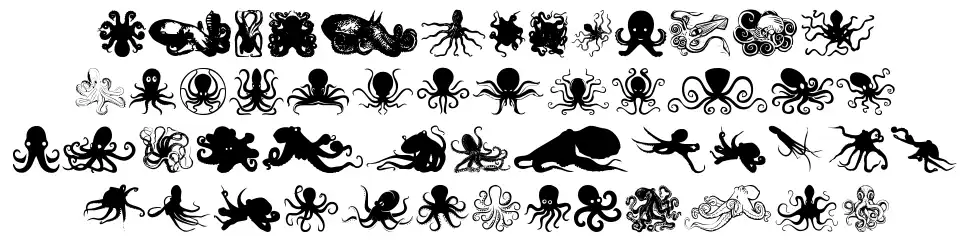The Octopus font by Woodcutter - FontRiver