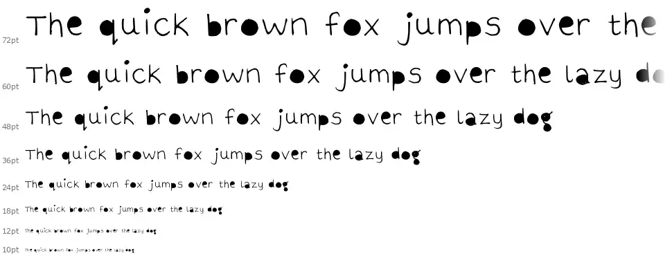 The quick brown fox font by Harriet Walby | FontRiver