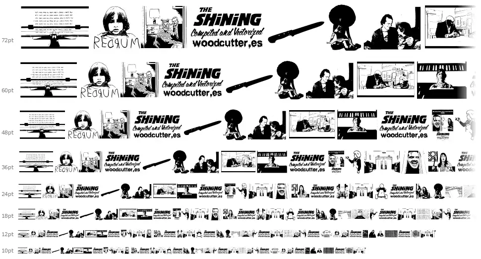 The Shining font by Woodcutter | FontRiver