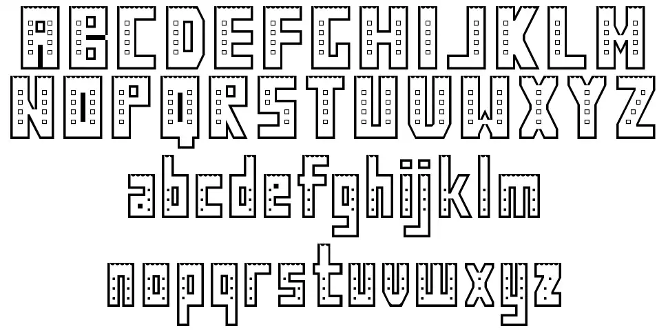 The Tower Block font by Clarissa Adela Pranama - FontRiver