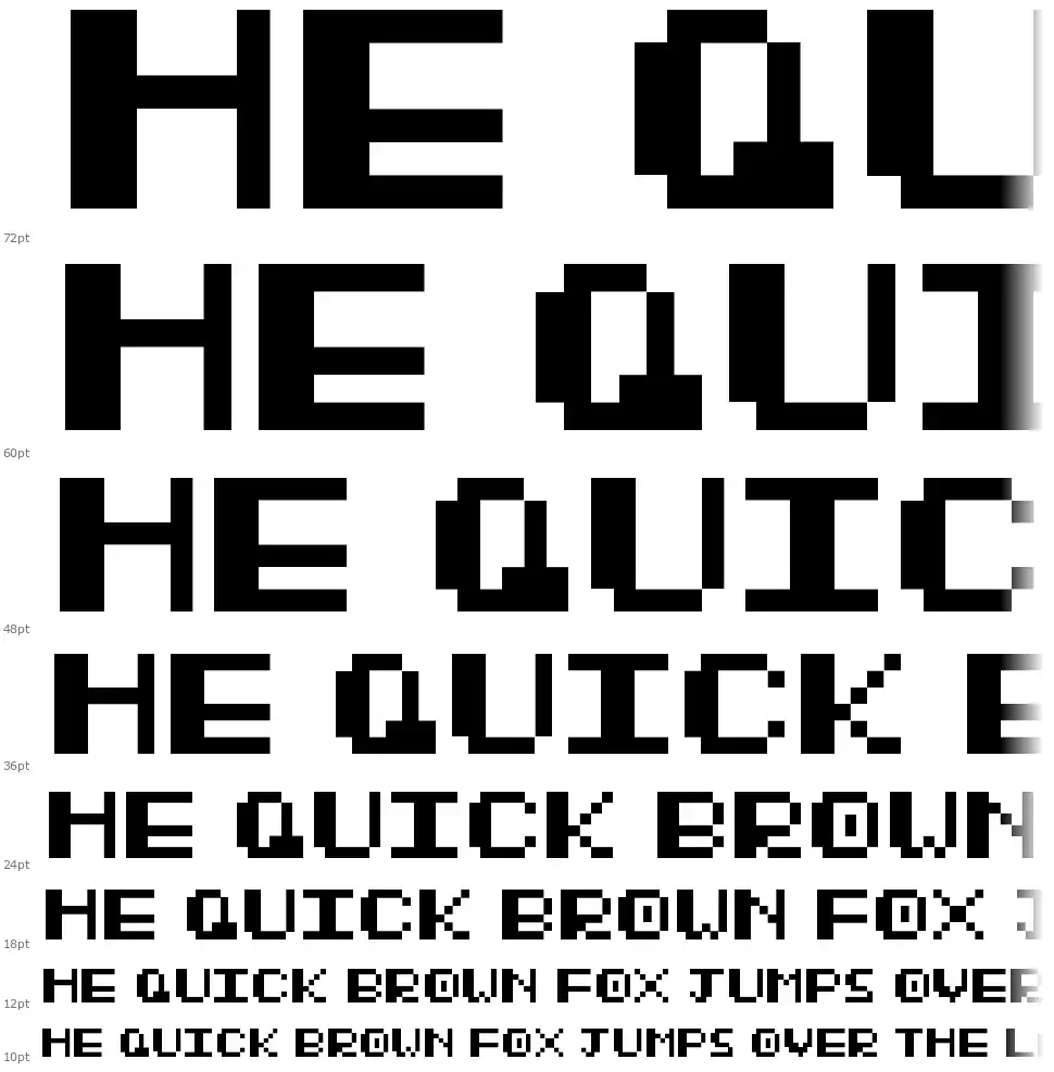 Thick Pixel font by Soham Luitel | FontRiver
