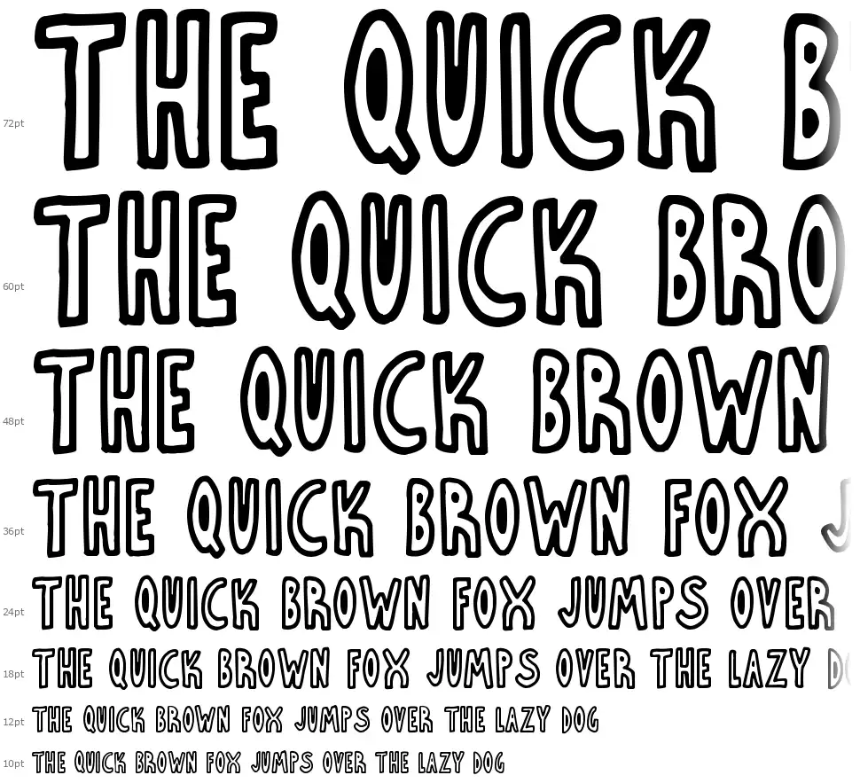 Thin Toon Outlines font by Darrell Flood | FontRiver