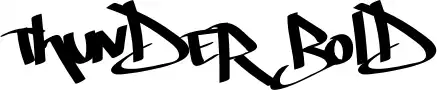 Thunder Bold font by Bilqis Studio | FontRiver