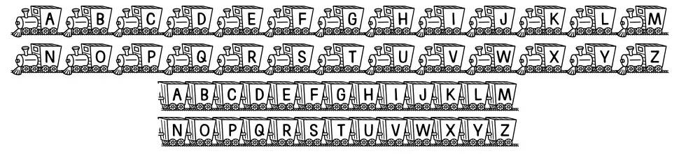 Train Letters font by Brittney Murphy Design | FontRiver