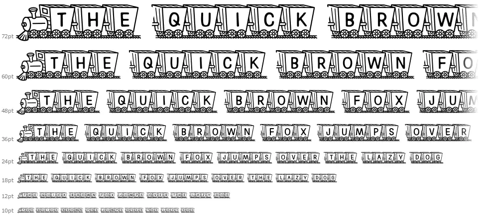 Train Letters font by Brittney Murphy Design | FontRiver