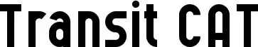 Transit CAT font by Peter Wiegel | FontRiver