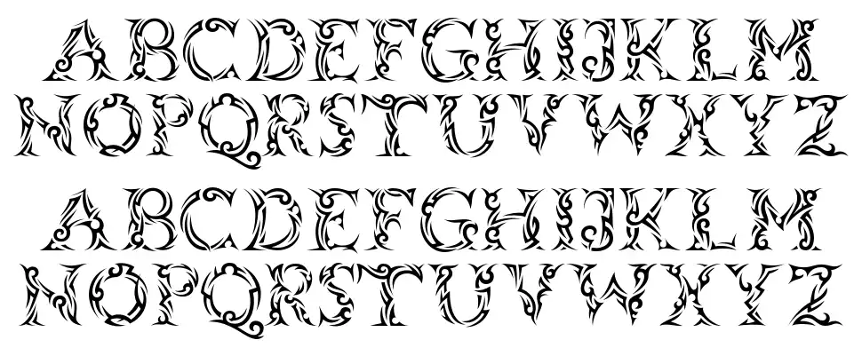 Tribal Case font by Runes & Fonts | FontRiver