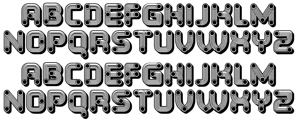 Tubes font by Vladimir Nikolic | FontRiver