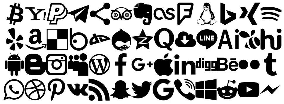 Type Icons font by elharrak | FontRiver