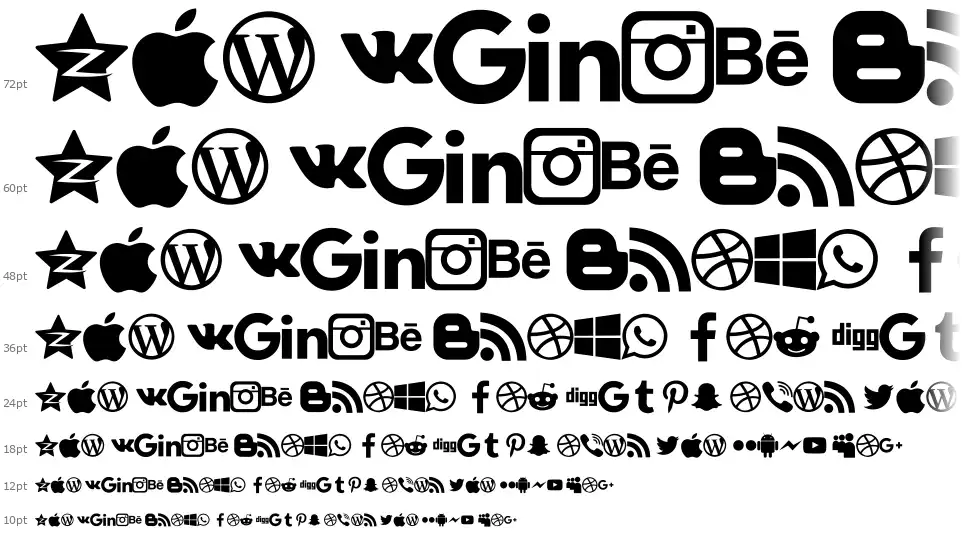 Type Icons font by elharrak | FontRiver