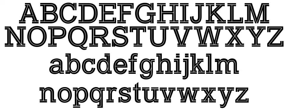 Typo Slab Inline font by Studio Typo | FontRiver