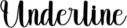 Underline font by FreshtypeINK | FontRiver