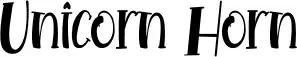 Unicorn Horn font by Kateeng Ciu | FontRiver