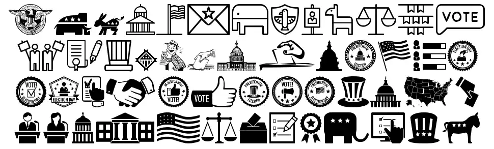 US Election font by Woodcutter | FontRiver