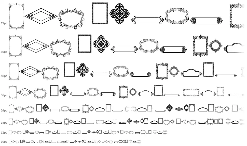 Vintage Frames font by Amin Sughayer | FontRiver