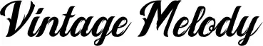 Vintage Melody font by Din Studio | FontRiver