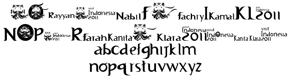 Visit Indonesia 2011 font by Visit Indonesia | FontRiver