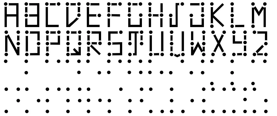 Visual Braille font by nm_boys merz_akademie | FontRiver