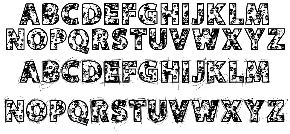 VTKS Skulls font by Douglas Vitkauskas | FontRiver