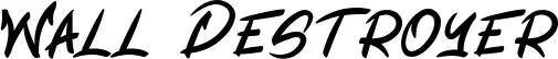 Fuente Wall Destroyer diseñada por Tokopress
