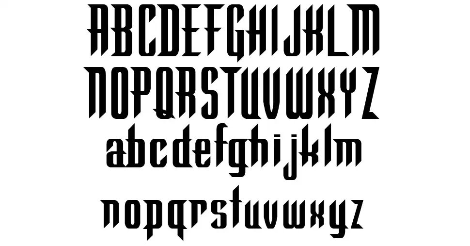 Warlock font by Audio Electric Systems | FontRiver