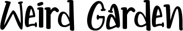 Weird Garden font by Endri Sulistyawan | FontRiver