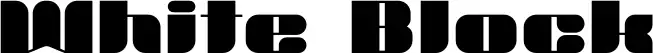 White Block font by Din Studio | FontRiver