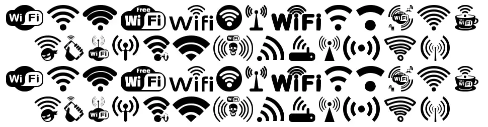WiFi font by Ding Bang | FontRiver