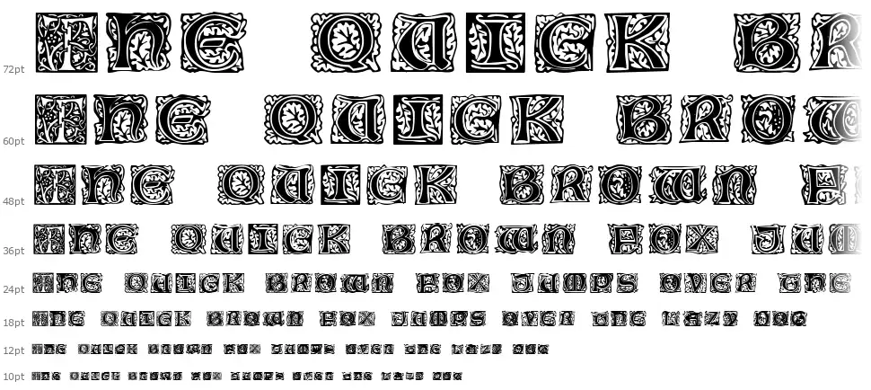 William Morris Initials font by Chafomon | FontRiver