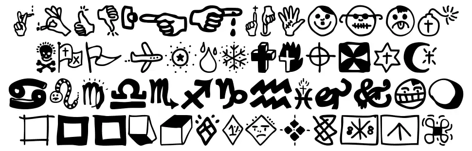 Wingding Review font by Woodcutter | FontRiver