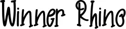 Winner Rhino font by nomlimofont | FontRiver