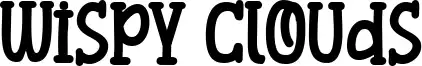 Fuente Wispy Clouds diseñada por Niskala Huruf