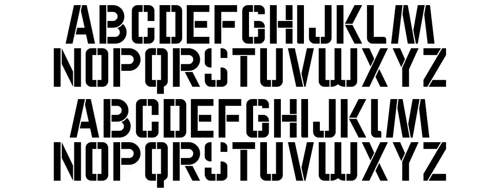 Wok Stencil font by qtypography | FontRiver