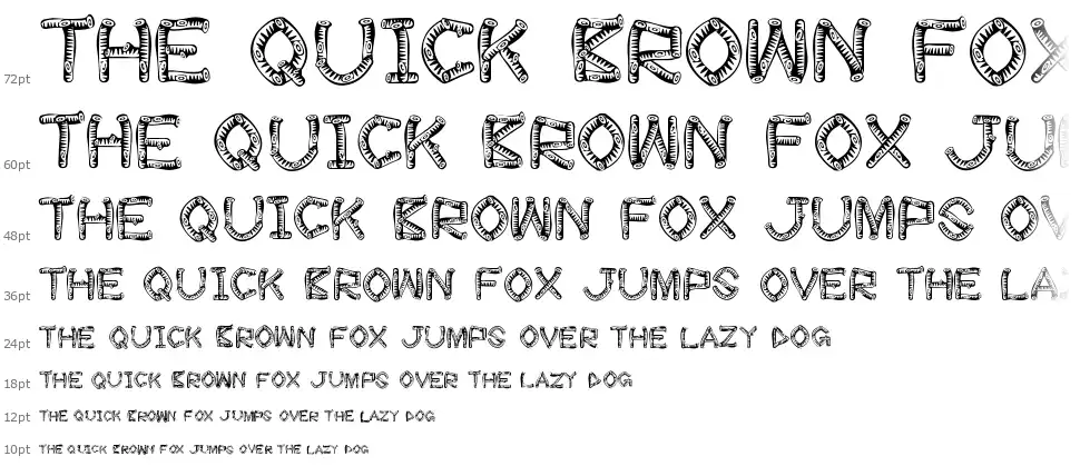 Wood Sticks font by Fontilizer | FontRiver