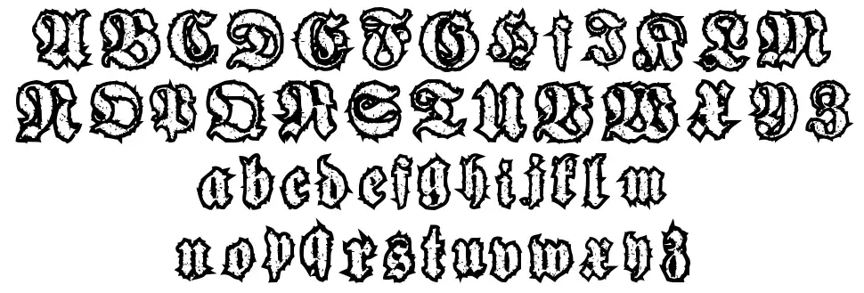 Woodcutter Gothic Drama font by Woodcutter | FontRiver