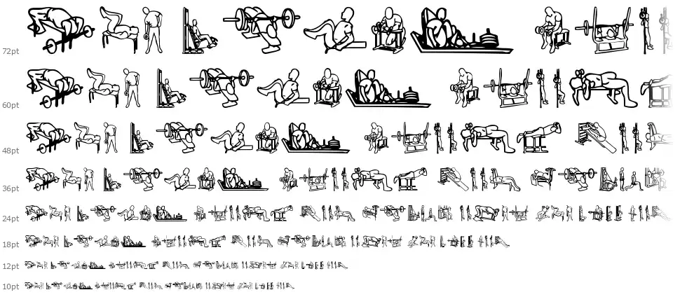 Workout Routine font by Woodcutter | FontRiver