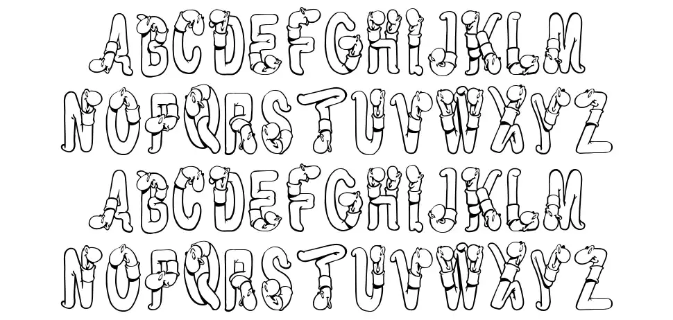 Worm Beeline font by Claude | FontRiver