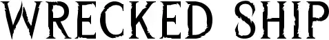 Wrecked Ship font by Ronin Design | FontRiver