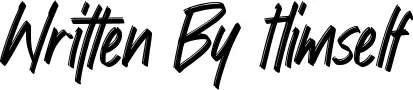 Written By Himself font by Gassstype | FontRiver