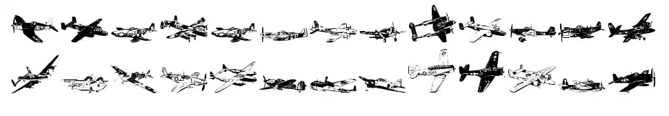 WW2 Aircraft font by strat | FontRiver