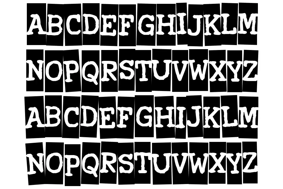 Xerography font by Vic Fieger - FontRiver